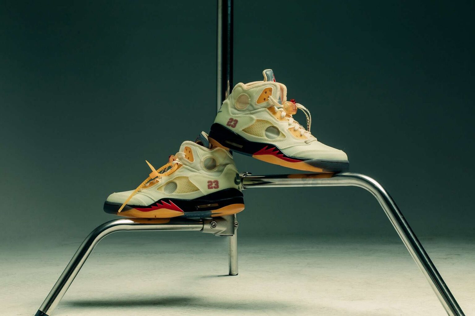 Air Jordan 5 x Off-White 'Fire Red' | Made For The W